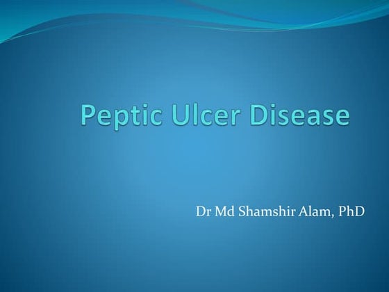 Peptic ulcer disease | PPT