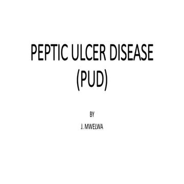 Peptic ulcer disease (pud) | PDF