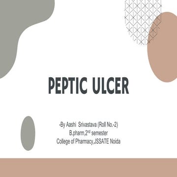 Peptic ulcer modified 2 | PPT