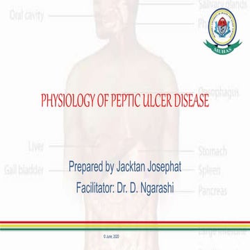 Peptic ulcer pathophysiology | PPTX
