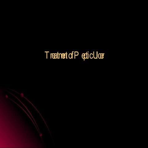 Peptic ulcer treatment | PPT