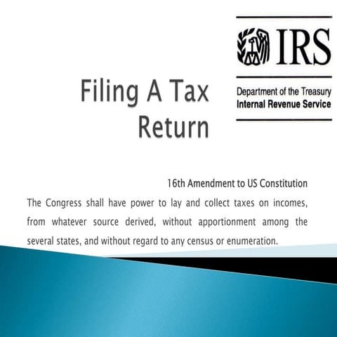Per.fin.p pt f filing a tax return | PPTX
