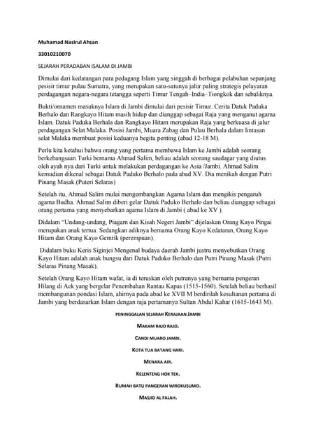 Peradaban Islam Masa Nabi Muhammad Saw Periode Madinah | PDF