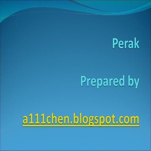Perak | PPT