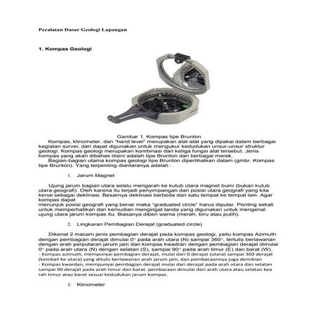 Modul Peta Geologi UPI 2009 | PDF