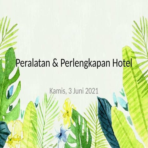 Contoh Peralatan & Perlengkapan Hotel.pptx