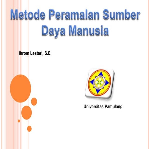 Peramalan sdm | PPTX