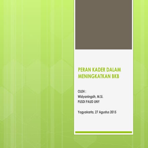 Modul pengelolaan bkb bkkbn final | PDF