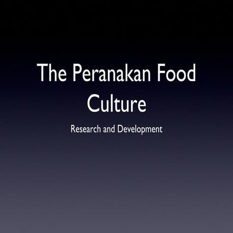 Peranakan Research | PPT
