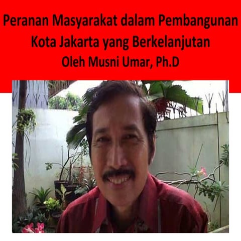 Peranan Masyarakat Dalam Pembangunan DKI | PPT