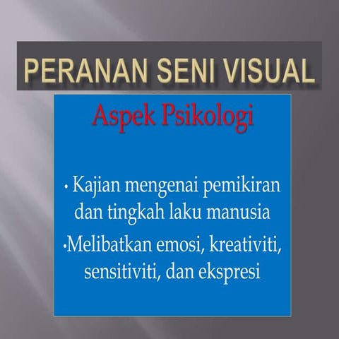 Seni visual - Aspek Formal STPM (Penggal 1) | PPTX