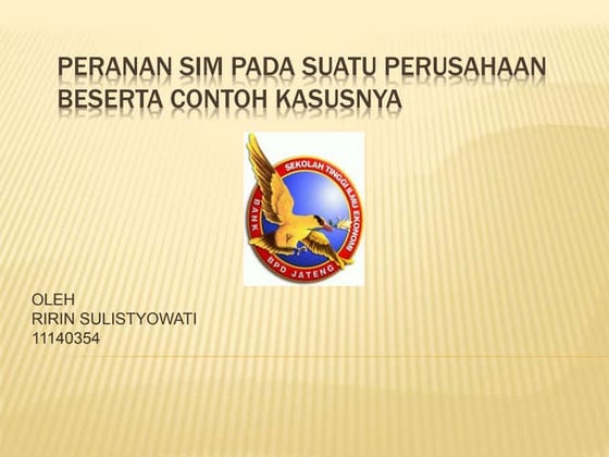 SISTEM INFORMASI MANAJEMEN | PPT