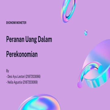 presentasi peranan uang dalam perekonomian.pptx