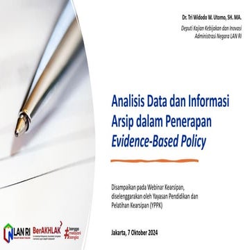 Peran Arsip untuk Evidence-based Policy Making | PDF