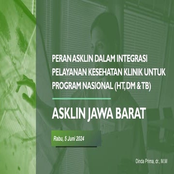 Peran Asklin dalam Pelayanan HT, DM & TB di Klinik.pdf