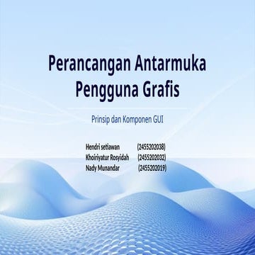 Materi 1.pptx pengenalan antar muka pengguna grafis GUI | PPTX