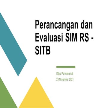 Perancangan dan Evaluasi SIM RS TB - Dinkes Purbalingga.pptx