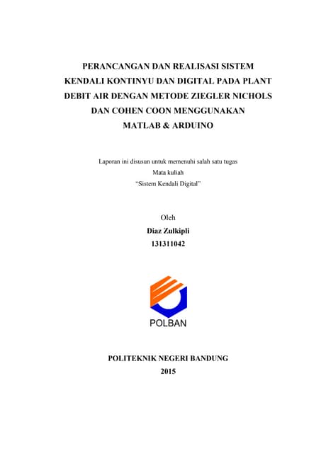 Pengembangan Sistem SCADA Pada PLC Tipe COMPACT Untuk Aplikasi PIntu Air Otomatis Berbasis ...