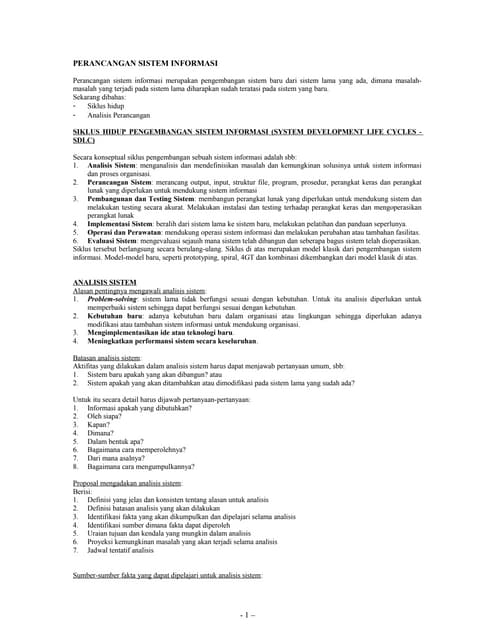 Tugas Akhir Perancangan Sistem Informasi Terstruktur | PPT