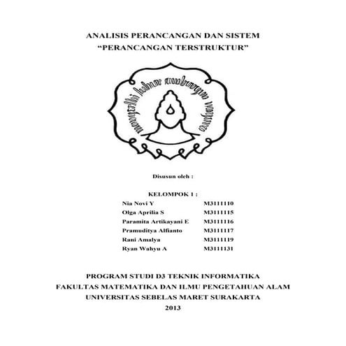 Perancangan terstruktur kelompok 1 | PDF