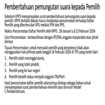 Peran dan Fungsi Kelompok Penyelenggara Panitia Pemungutan Suara | PPT