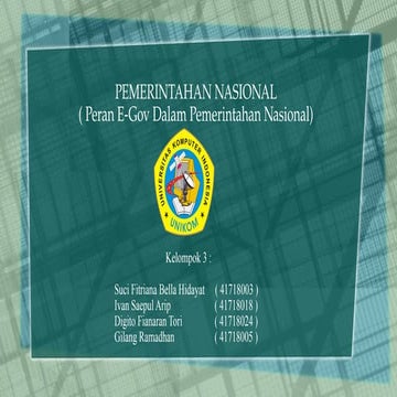 Peran E-Gov Dalam Pemerintahan Nasional.ppt