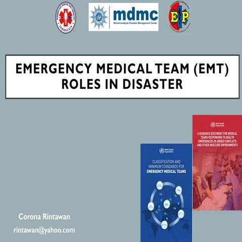 role of emergency medical team during disaster | PPT