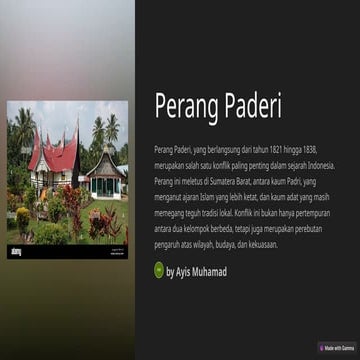 Perang-Paderi.materi kelas 6 semester 1 pptx | PPTX
