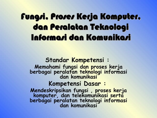 Perangkat Keras dan Perangkat Lunak Komputer | PPT