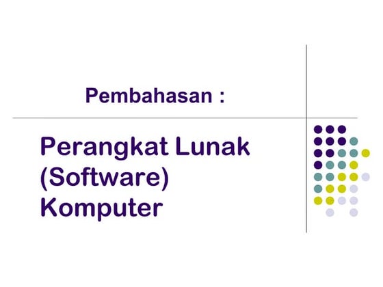5 maksud dan jenis perisian | PPTX