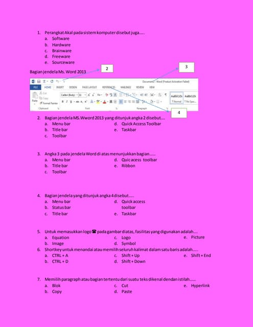 Soal ukk tik semester 2 kelas x | DOCX