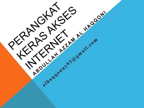 Perangkat keras dan fungsinya untuk akses internet (1) | DOC