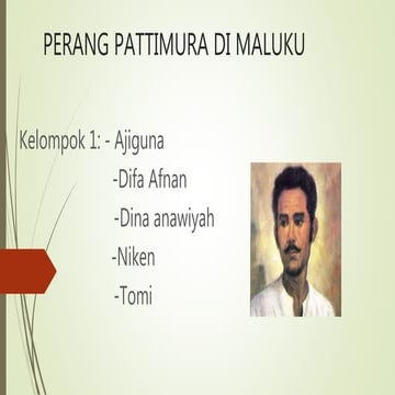 Perang pattimura | PPTX