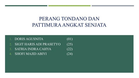 PERANG PATTIMURA | PPTX