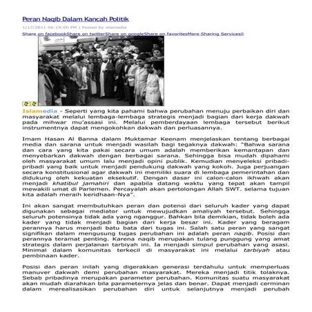 Peran naqib dalam kancah politik | DOC