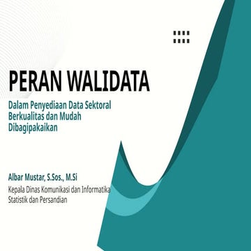 Peran Walidata dalam Forum Satu Data Indonesia.pptx