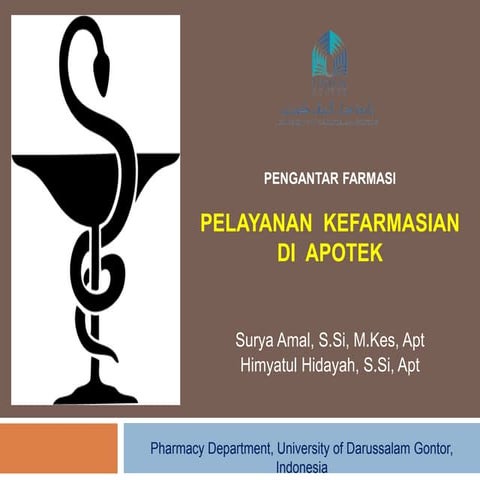 Pelayanan Kefarmasian di Apotek | PPTX