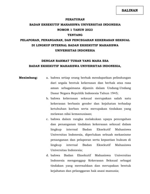 SK 2024 NO 49 Tentang Penetapan Sanksi Administratif Terhadap Pelaku Kekerasan Seksual Atas nama ...