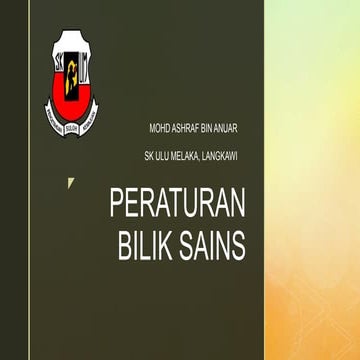 peraturan bilik sains tahun 6 kssr semakan.pptx