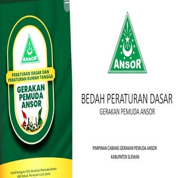 Peraturan Dasar Gerakan Pemuda Ansor 2024 | PPTX