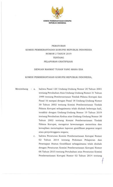 PENANGANAN GRATIFIKASI DI KEMENTERIAN KEUANGAN | PPT