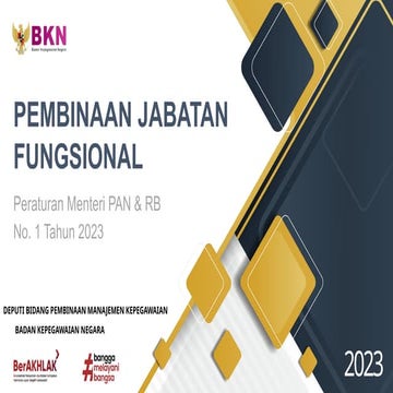 Peraturan Menteri PAN & RB No. 1 Tahun 2023 ( Pembinaan JF).pptx