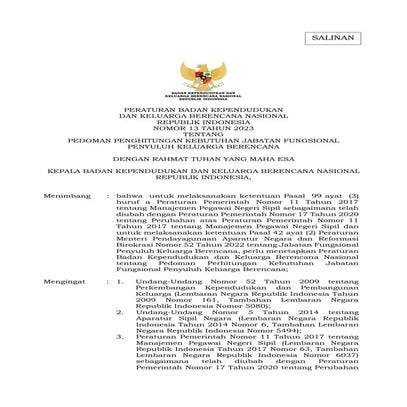 PERBAN 13 2023 PENGHITUNGAN KEBUTUHAN PKB.pdf