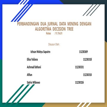 Perbandingan Jurnal Dengan Algoritma Decision Tree.pptx