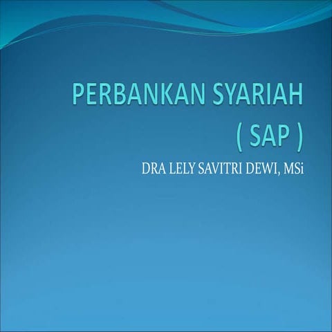 Perbankan syariah-s1 | PPT