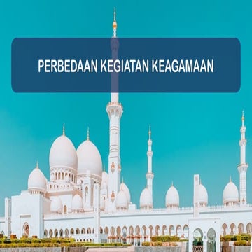 Perbedaan Kegiatan Keagamaan di Indonesia | PPTX