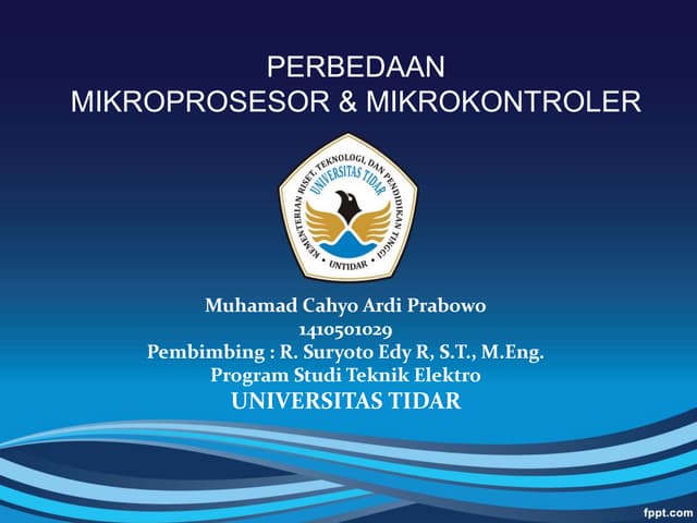 Dasar dasar mikrokontroler | PPTX