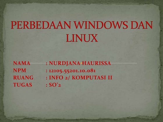 Linux vs windows | PPT
