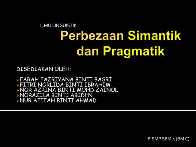 PRAGMATIK STPM SEM3 | PPTX