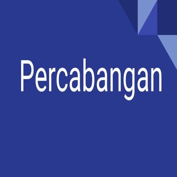 Materi Percabangan Pemorgraman dengan Bahasa C | PDF